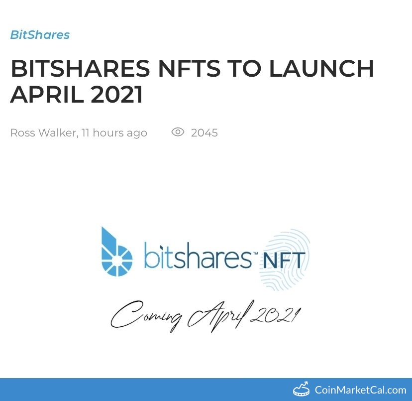 BitShares (BTS) - 메인 넷 NFT