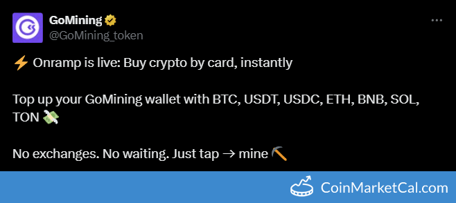 GoMining Token (GOMINING) - Card Payments