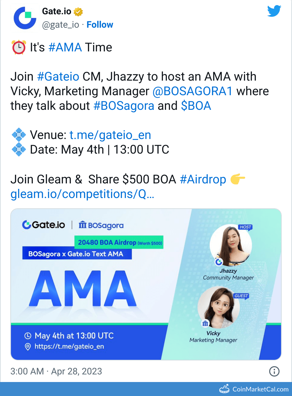 BOSagora (BOA) - AMA