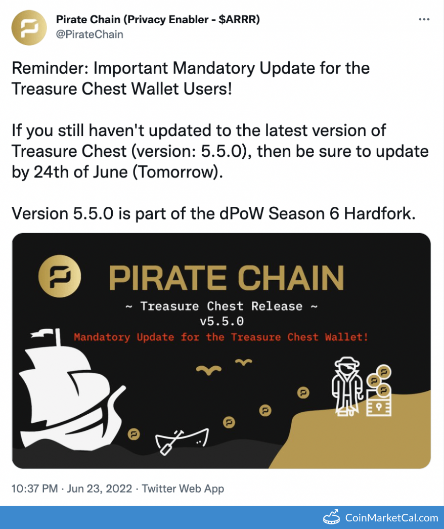 Pirate Chain (ARRR) - Treasure Chest V5.5.0