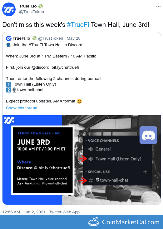 TrueUSD (TUSD) - Discord Town Hall & AMA