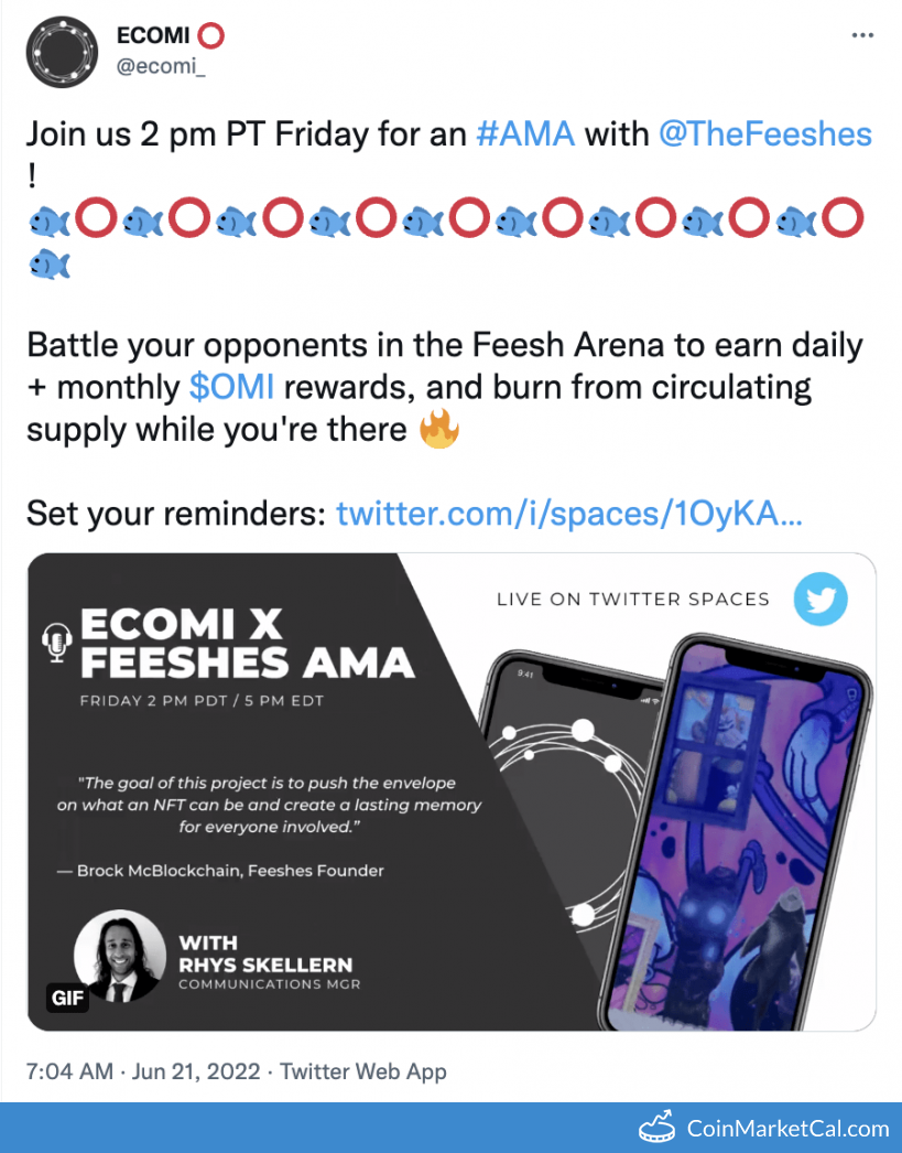 ECOMI (OMI) - Twitter Spaces AMA