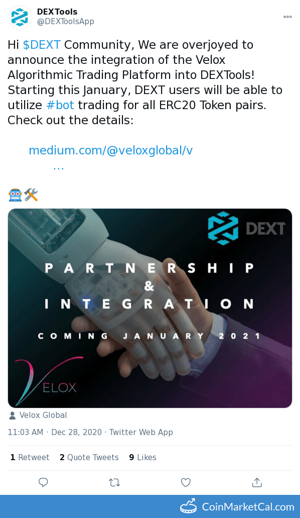 DexTools (DEXT) - Bot Integration