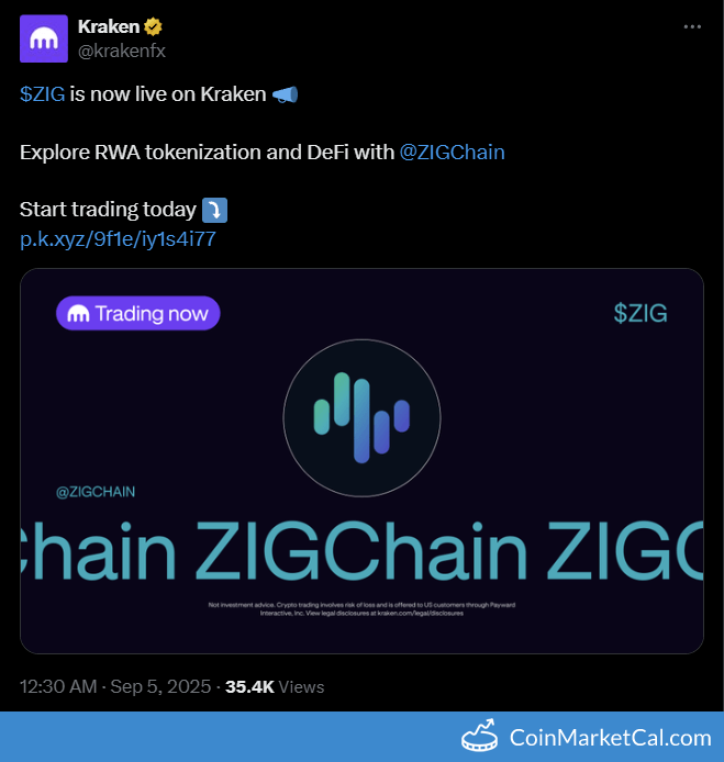 ZIGChain (ZIG) - Kraken Listing