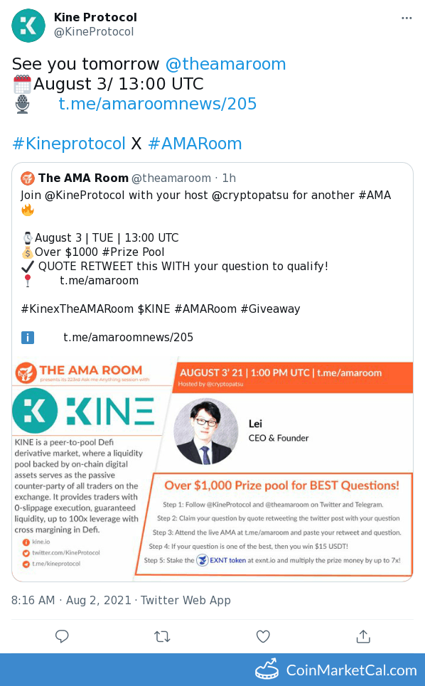 Kine Protocol (KINE) - AMA