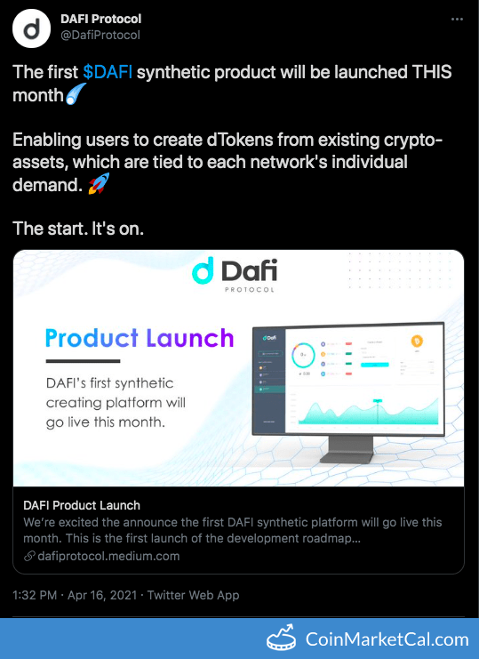 Dafi Protocol (DAFI) - Product Launch