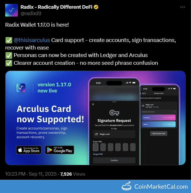 Radix (XRD) - Wallet 1.17.0