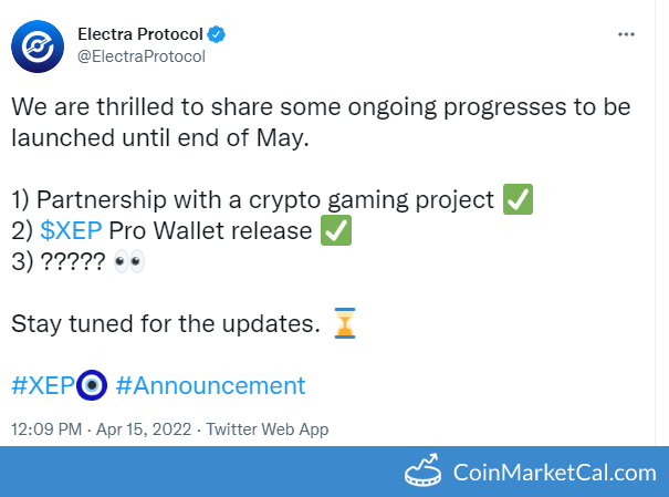 Electra Protocol (XEP) - Pro Wallet Release