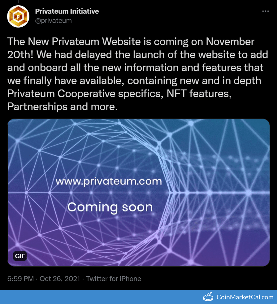 Privateum Global (PRI) - New Website