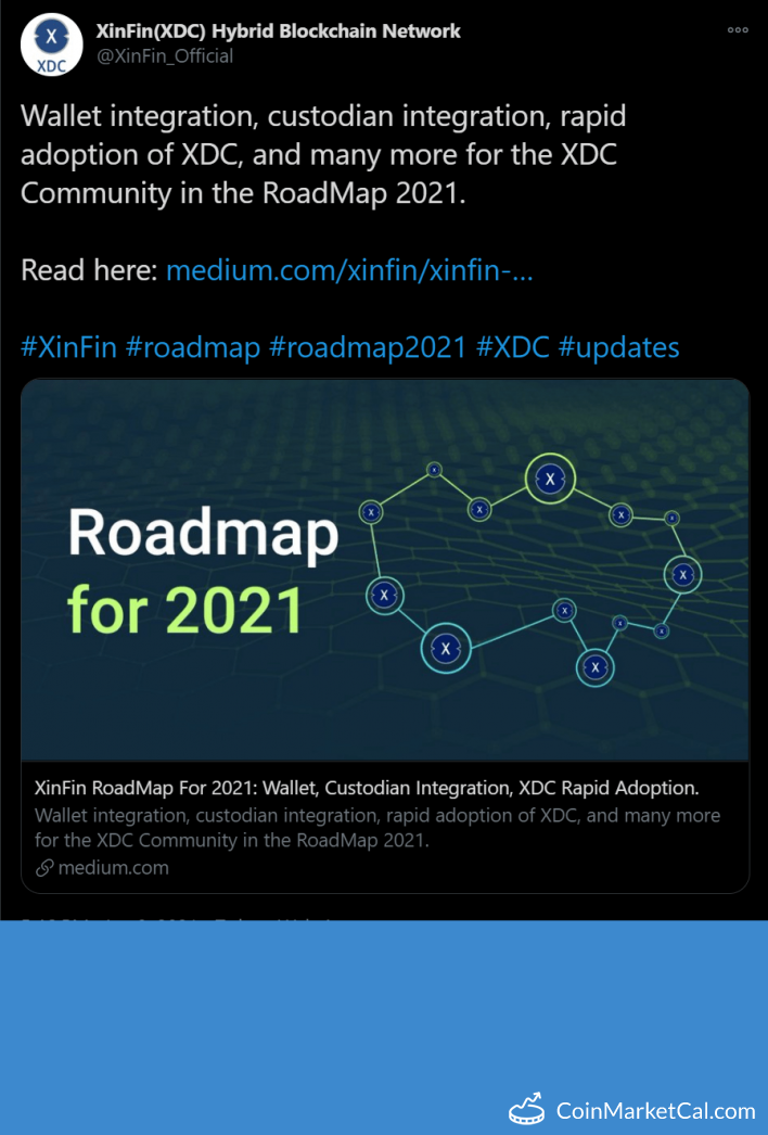 XDC Network (XDC) - 2021 Roadmap