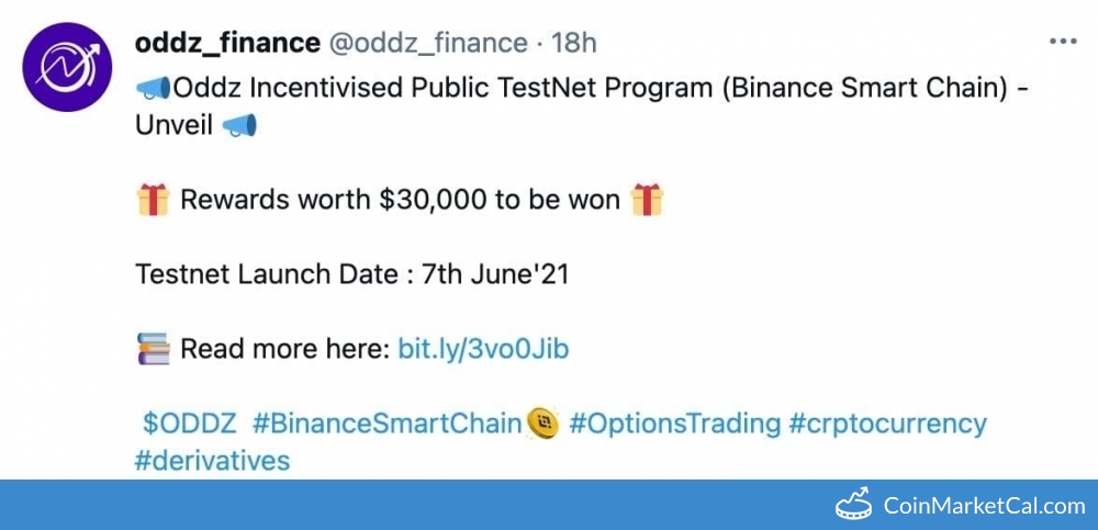 Oddz (ODDZ) - Oddz Testnet Launch-BSC