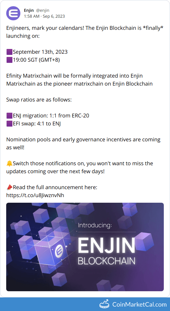 Enjin Coin (ENJ) - Enjin Blockchain