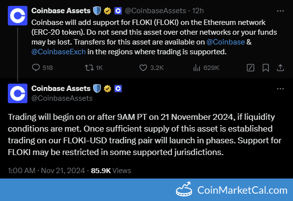 CoinMarketCal - Cryptoasset Calendar