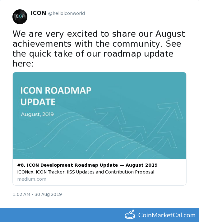ICON (ICX) - 로드맵 업데이트