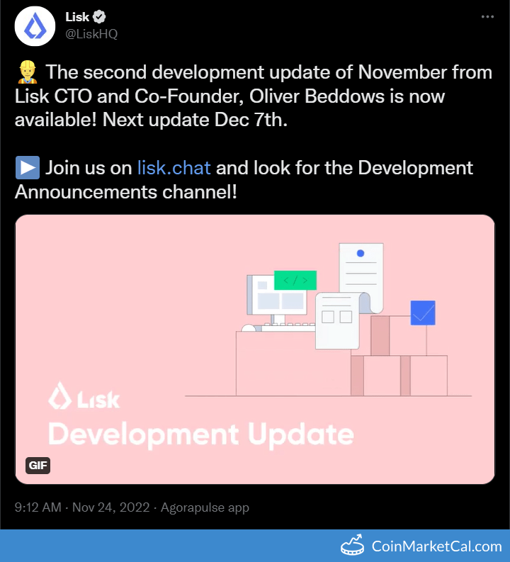 Lisk (LSK) - Development Update