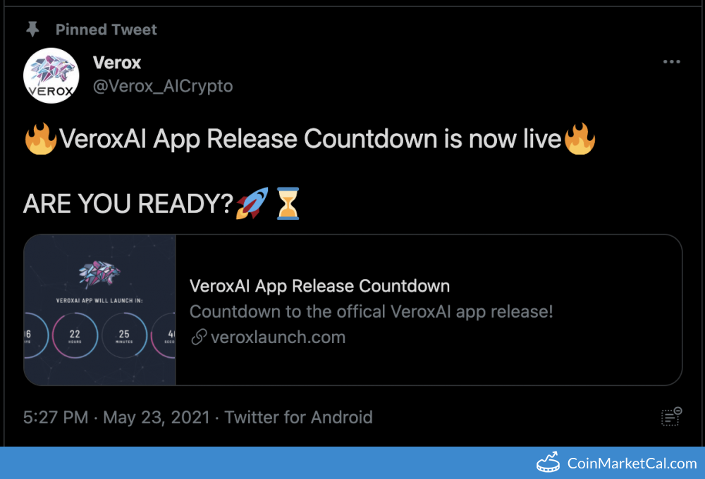 Verox (VRX) - Verox AI App Release