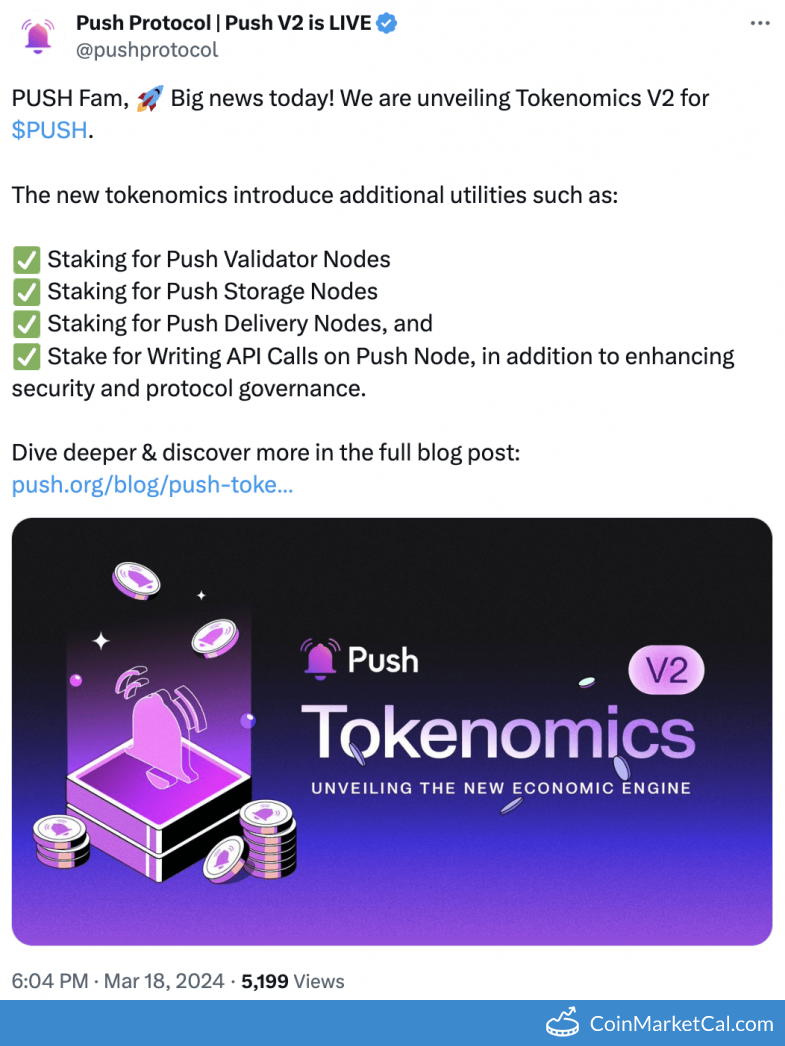 Push Protocol (PUSH) - Tokenomics V2