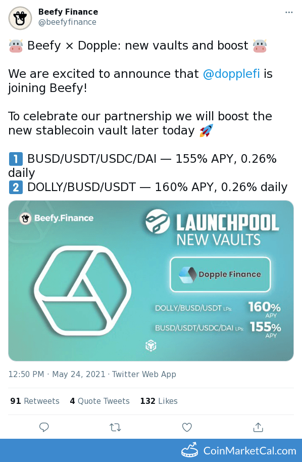 Beefy (BIFI) - Launchpool New Vaults