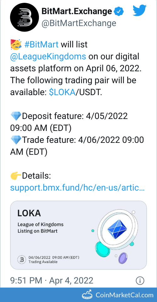 CoinMarketCal - Cryptocurrency Calendar