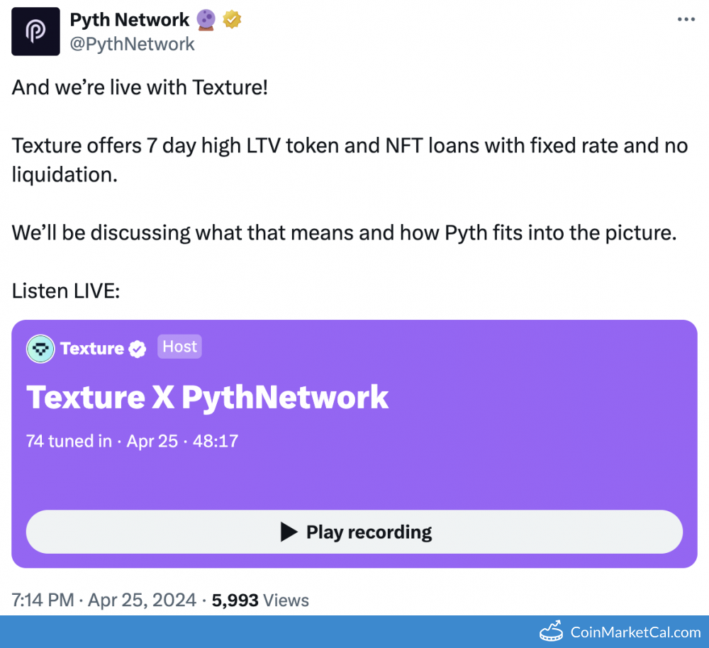 Pyth Network Pyth X Spaces Texture İle
