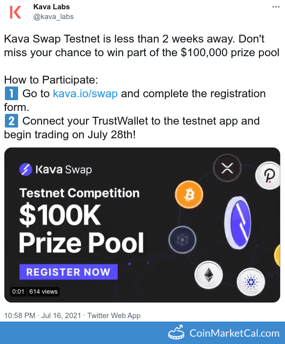 Kava (KAVA) - Kava Swap Testnet Launch