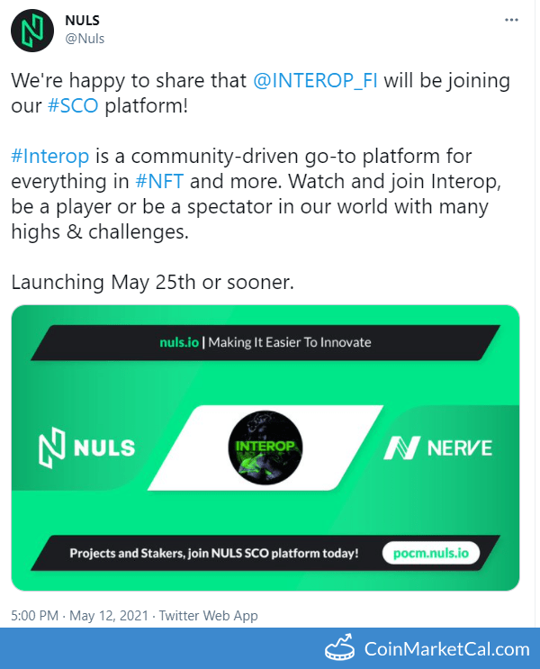 NULS (NULS) - Interop on SCO Platform