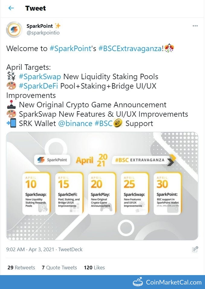 SparkPoint (SRK) - 지갑 업데이트