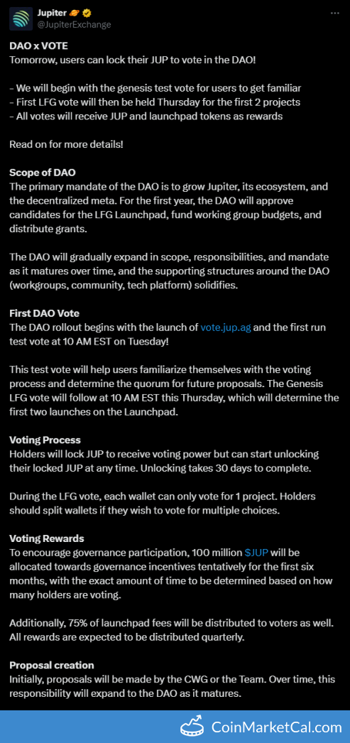 DAO Voting Launch