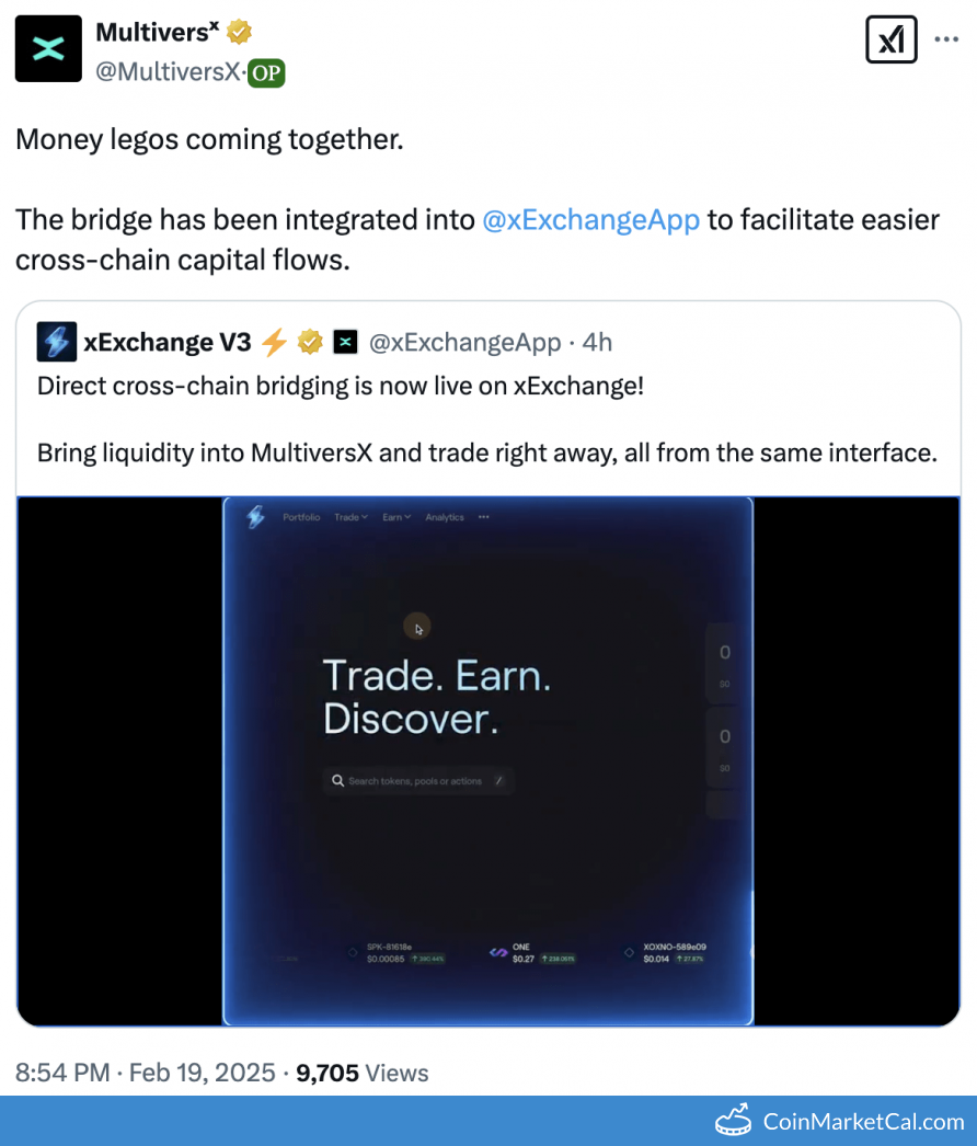 xExchange (MEX) - Direct Cross-Chain Bridge