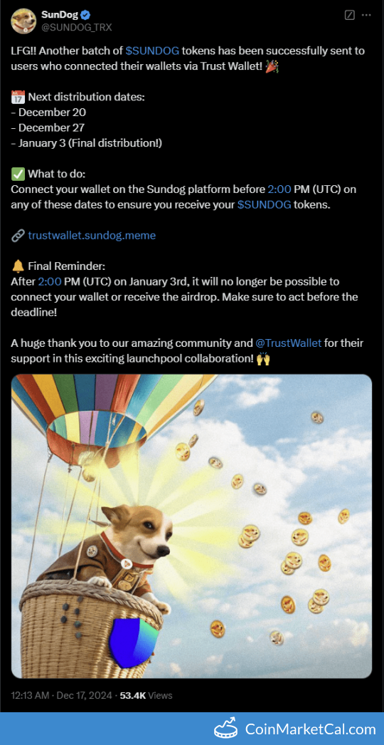 Sundog (SUNDOG) - Token Airdrop