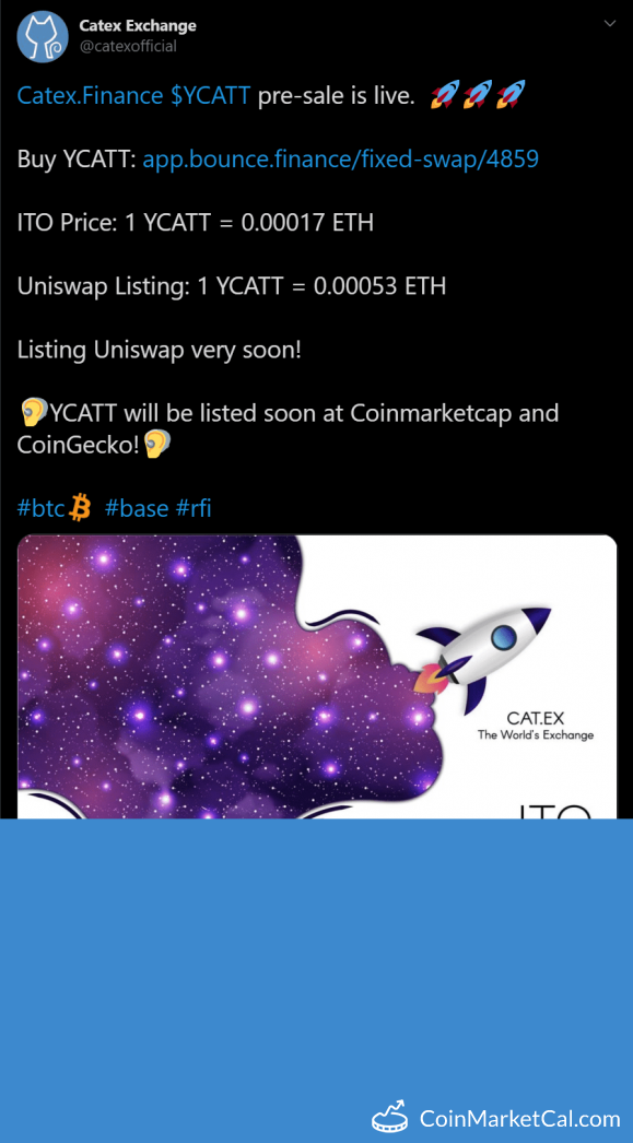 Catex (CATT) - YCATT Pre-sale