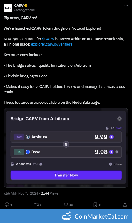 CARV (CARV) - CARV 토큰 브리지
