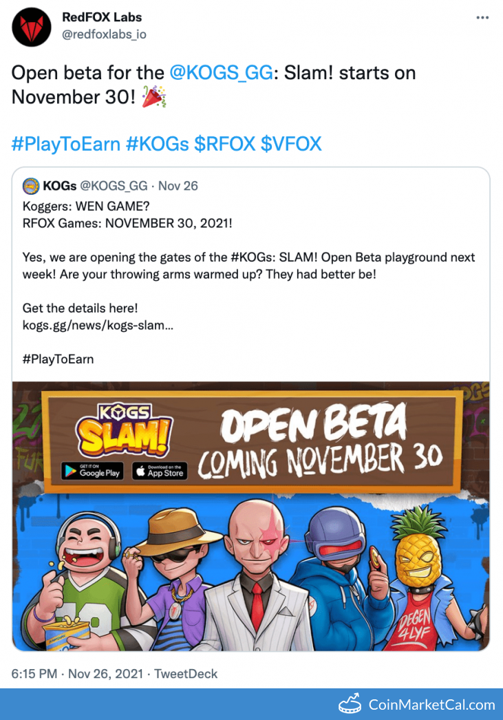 RFOX (RFOX) - Kogs Slam Open Beta