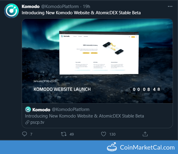 Komodo (KMD) - New Website Launch