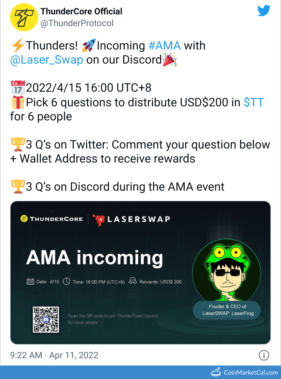 ThunderCore (TT) - 디스코드 AMA