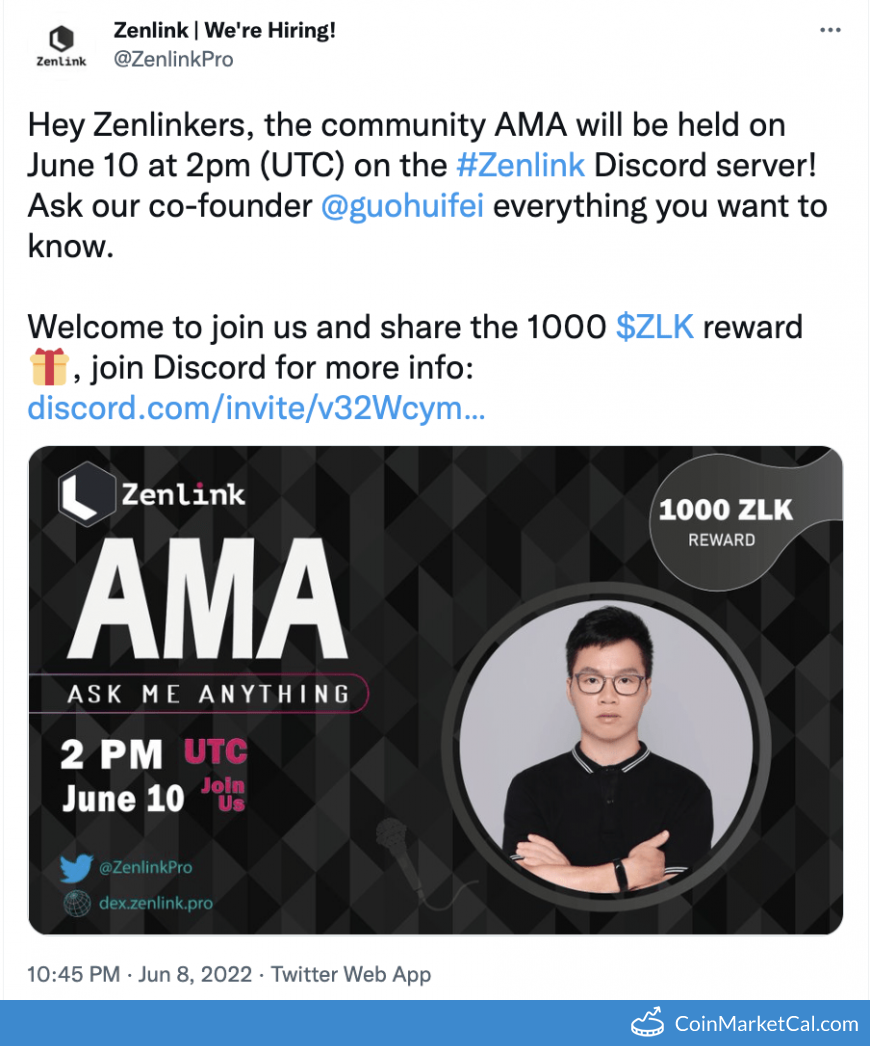 Zenlink Network (ZLK) - Discord AMA
