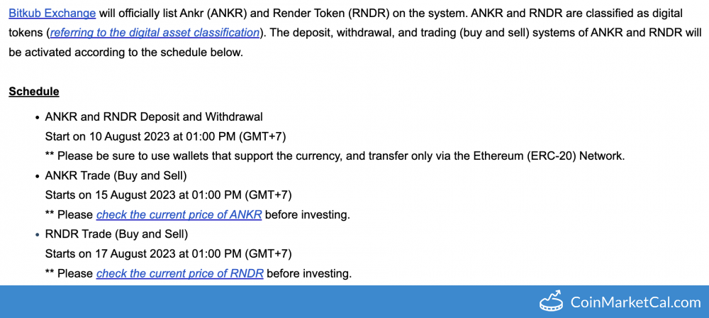 Ankr Network (ANKR) - Bitkub Listing